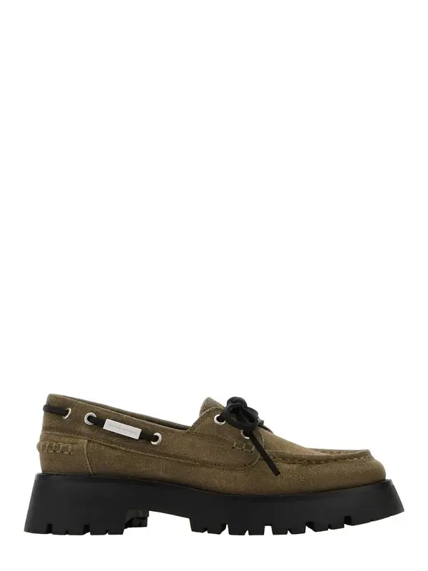 Alexander Wang Carson Suede Loafers - Green