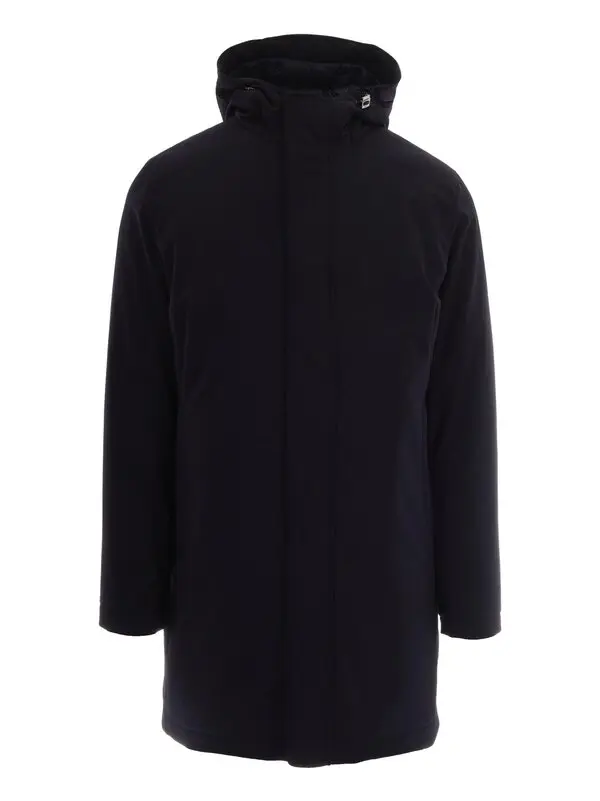 Herno Hooded Long Coat - Blu Chiaro