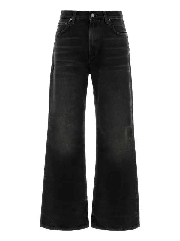 HAIKURE Bethany Wide-leg Denim Jeans - Black