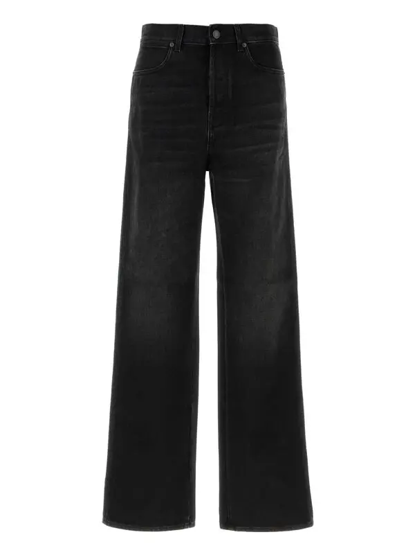 Gucci Wide Leg Denim Jeans - Black