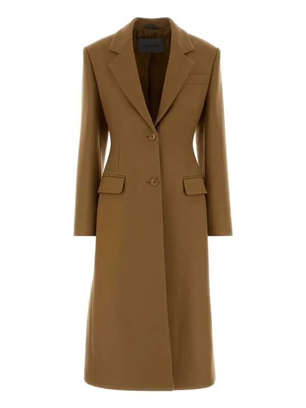 Balenciaga Biscuit Wool-blend Tailored Jacket - Camel