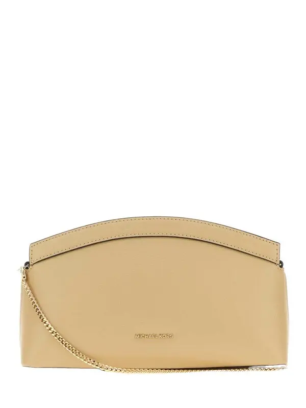 Michael Kors Mini Athena Clutch Bag - Beige O Tan