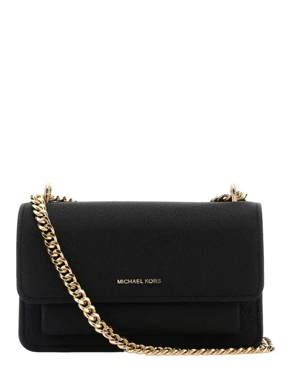 Michael Kors Claire Leather Crossbody Handbag - Black