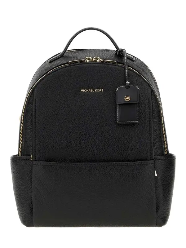 Michael Kors Sable Leather Backpack - Black
