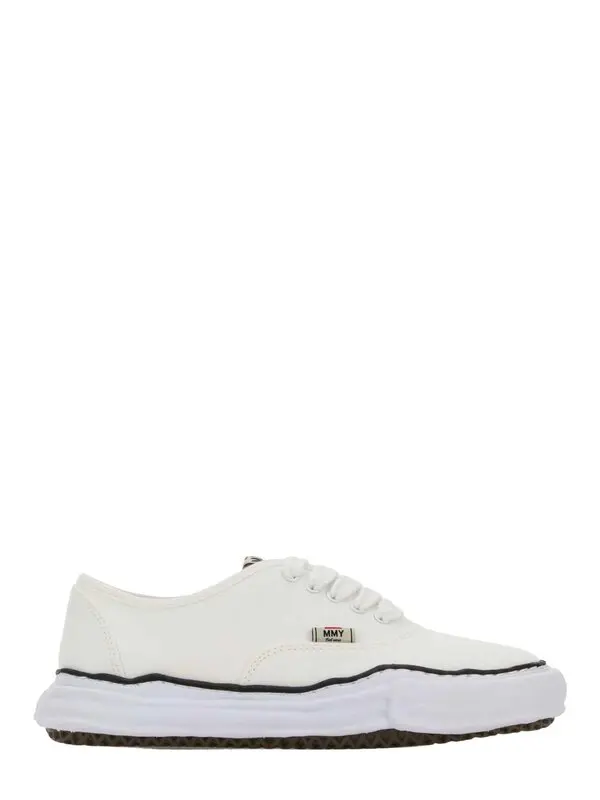Mihara Yasuhiro Baker Sneaker In Cotton Canvas With Rubber Sole - White