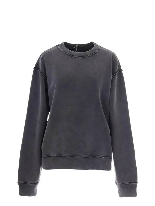 HAIKURE Cotton Crewneck Sweatshirt - Black