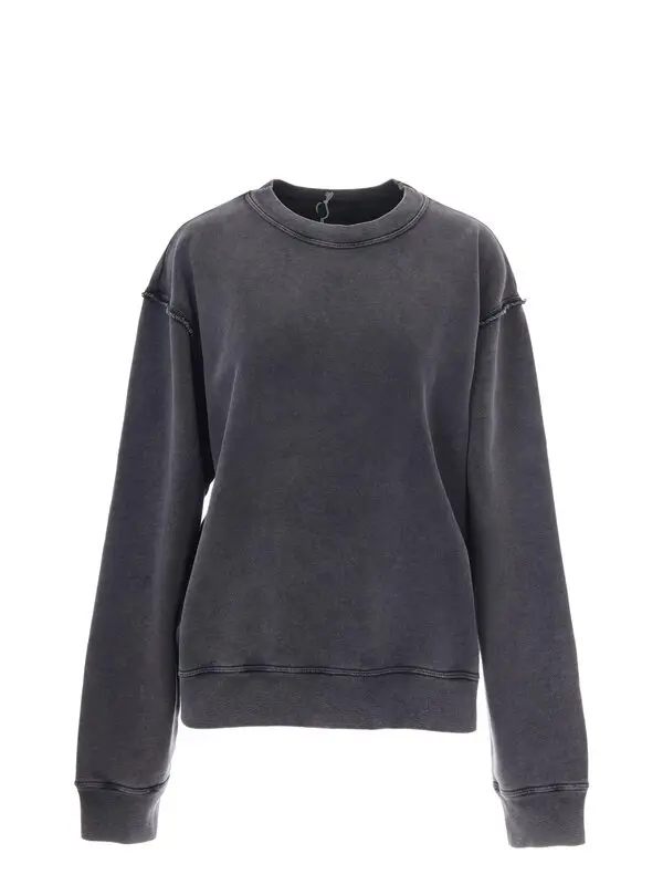 HAIKURE Cotton Crewneck Sweatshirt - Charcoal