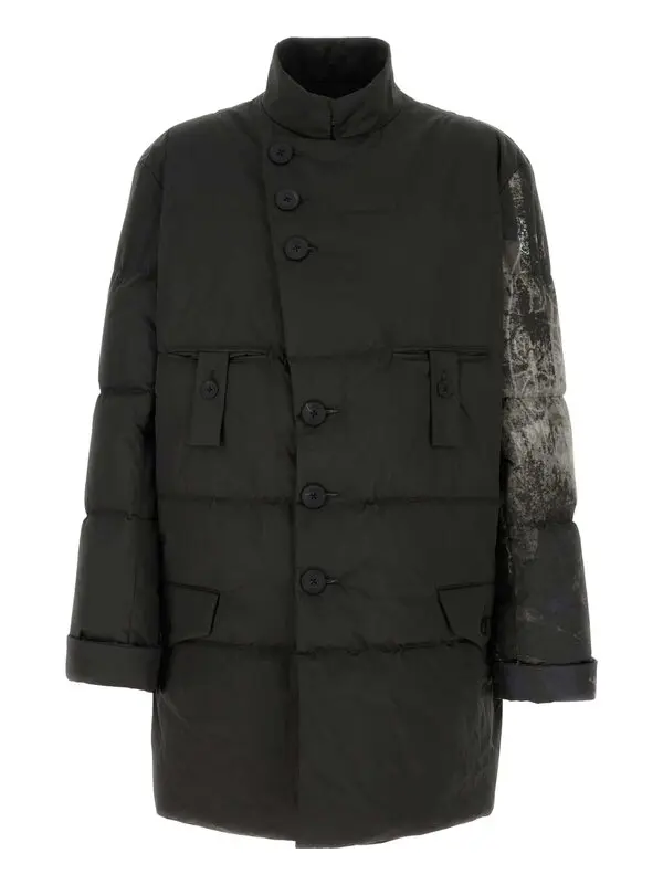 Yohji Yamamoto Padded Polyester Jacket - Brown