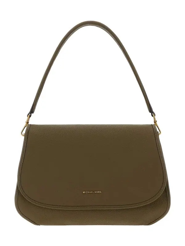 Michael Kors Leather Shoulder Handbag - Green