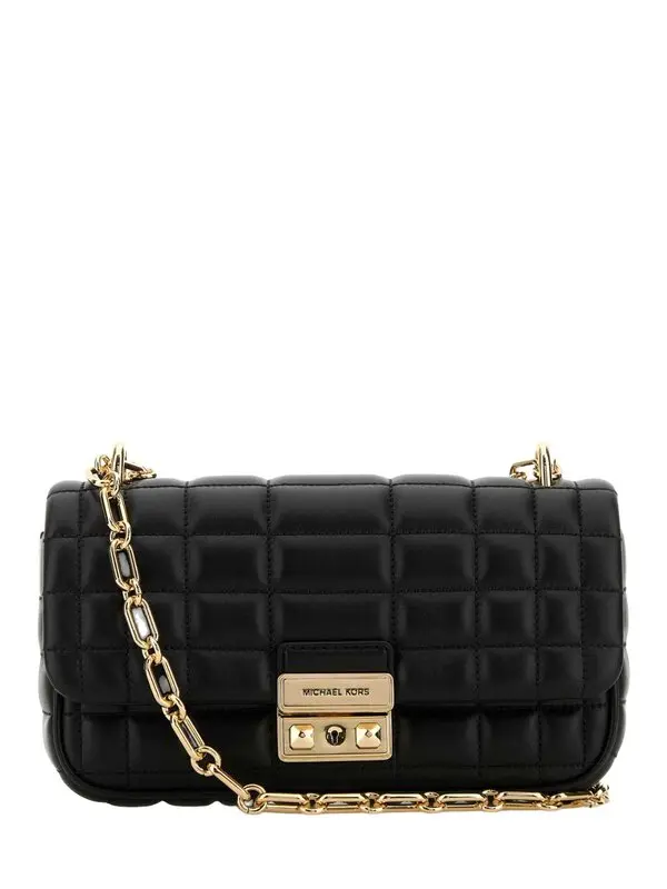Michael Kors Mini Tribeca Quilted Leather Shoulder Bag - Black