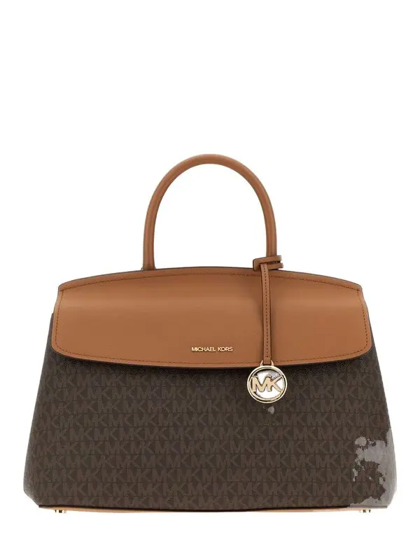 Michael Kors Canvas Hamilton Handbag With Gold-tone Hardware - Printed