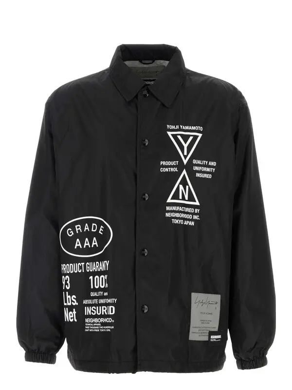 Yohji Yamamoto Nylon Windbreaker Jacket - Black