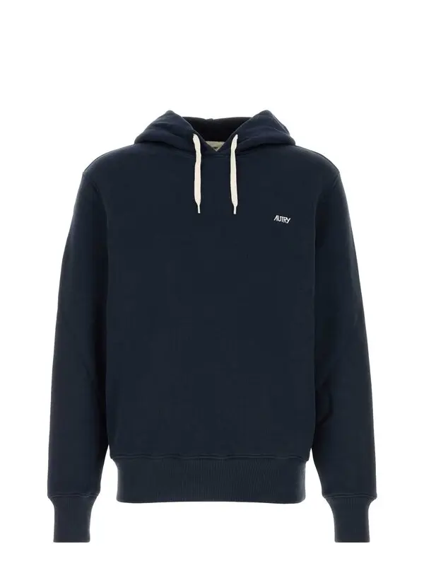 AUTRY Cotton Hooded Sweatshirt - Blue