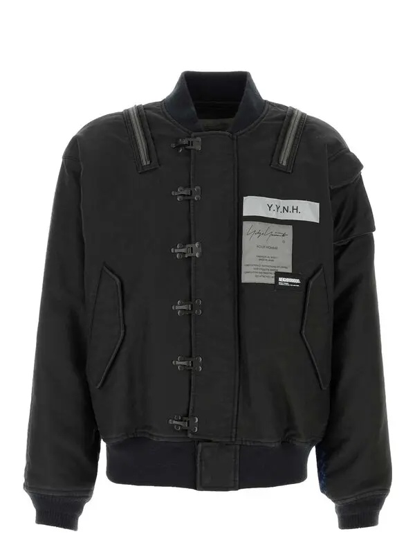 Yohji Yamamoto Denim Bomber Jacket - Black