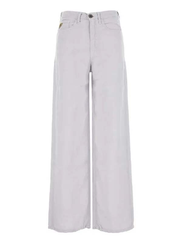 LOIS Linen Wide-leg Trousers - Purple