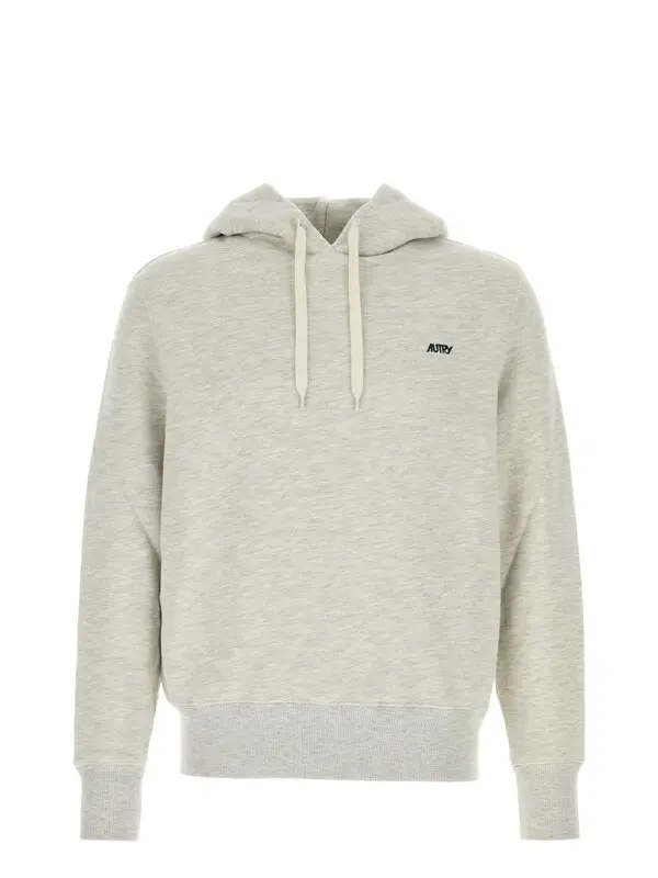 AUTRY Melange Cotton Sweatshirt - Grey