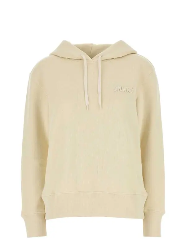AUTRY Cotton Main Sweatshirt With Hood - Yellow