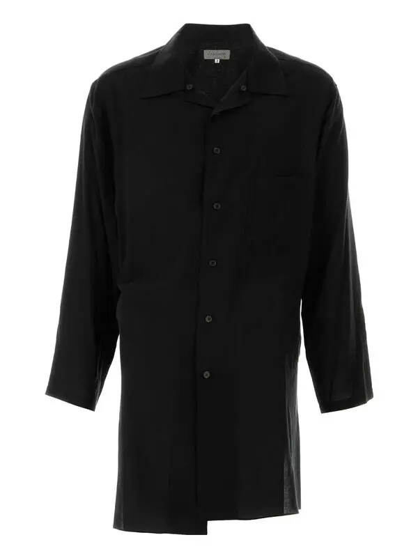 Yohji Yamamoto Cellulose Oversize Shirt - Black