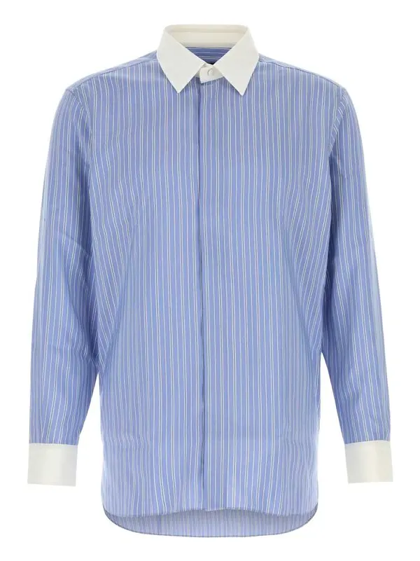 TOM FORD Embroidered Silk Shirt - Stripped