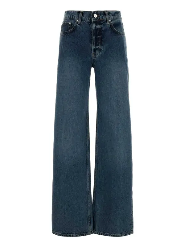 ANINE BING Denim Wide-leg Jeans - Blue