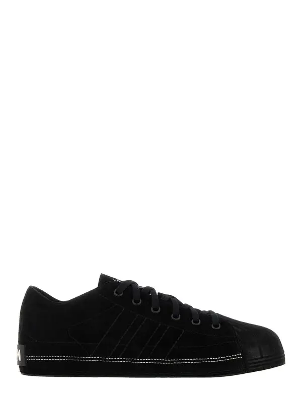 Y-3 YOHJI YAMAMOTO ADIDAS Y-3 Yamamoto Suede Low-top Sneakers - Black