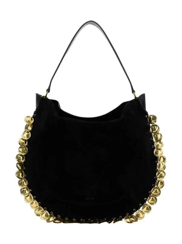 Isabel Marant Étoile Oskan Suede Shopping Handbag - Black