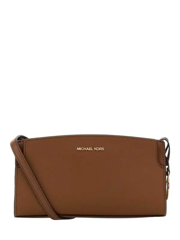 Michael Kors Becca Leather Crossbody Handbag - Brown