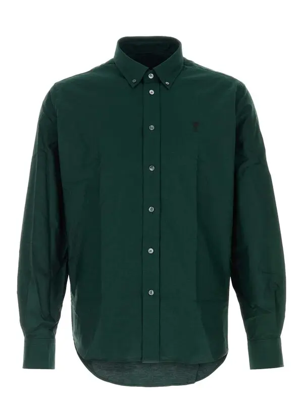 AMI Paris Oxford Shirt - Green