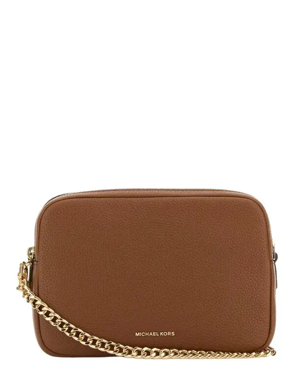 Michael Kors Medium Bryant Leather Shoulder Handbag - Camel