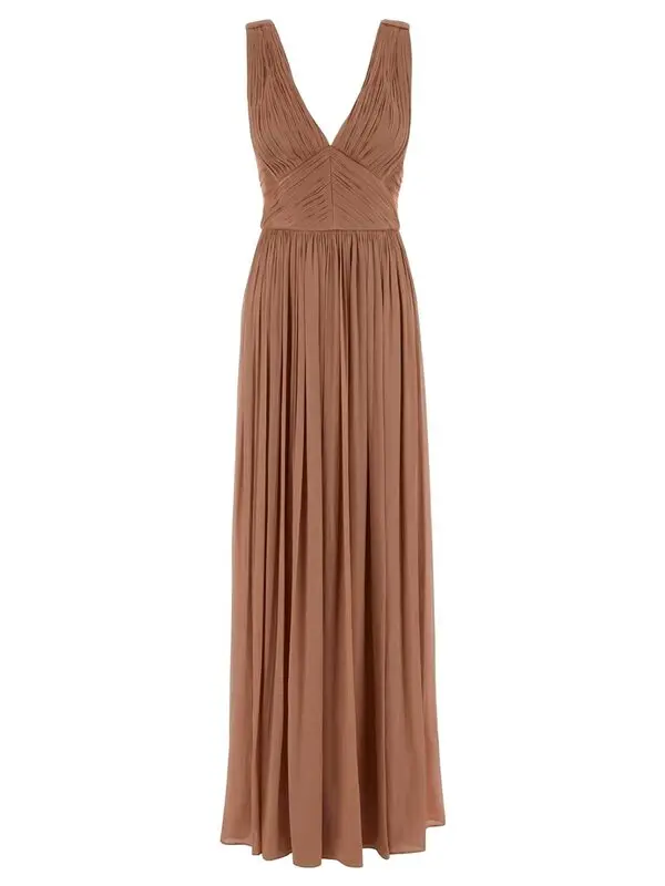 Costarellos Anilia Long Georgette Dress - Pink
