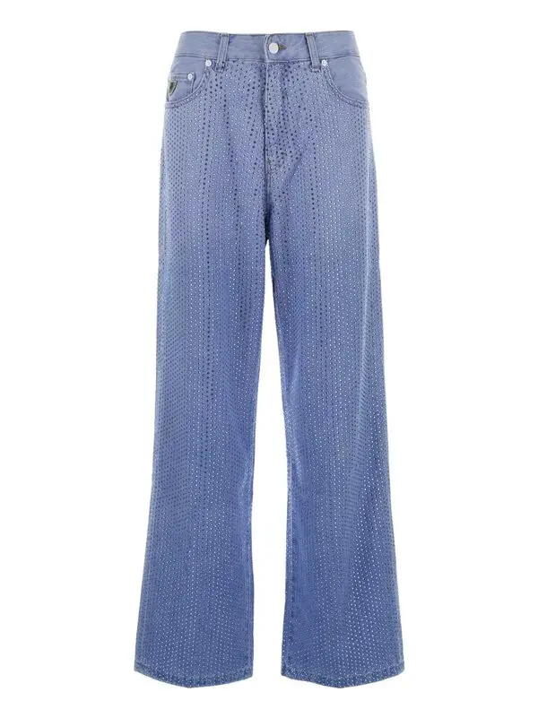LOIS Embellished Denim Asha Jeans - Light Blue