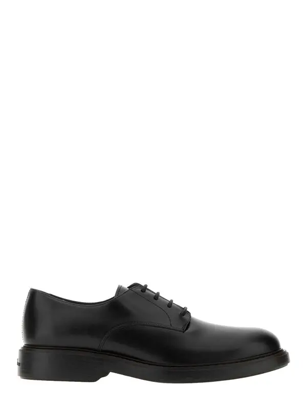Hogan Leather Lace-up Shoes - Black