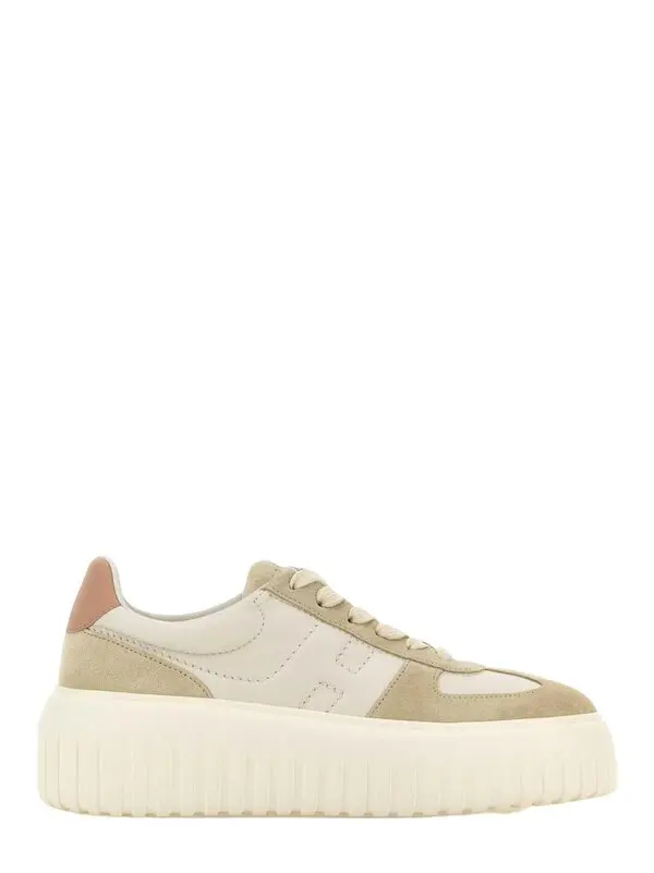 Hogan H Stripes Leather & Suede Sneakers - Multicoloured