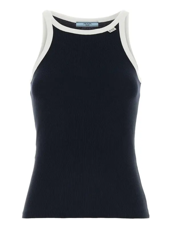 Prada Lace-up Tank Top - Blue