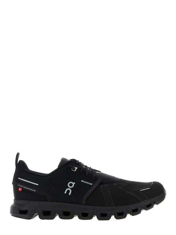 On Cloud 6 Waterproof Fabric Sneakers - Black