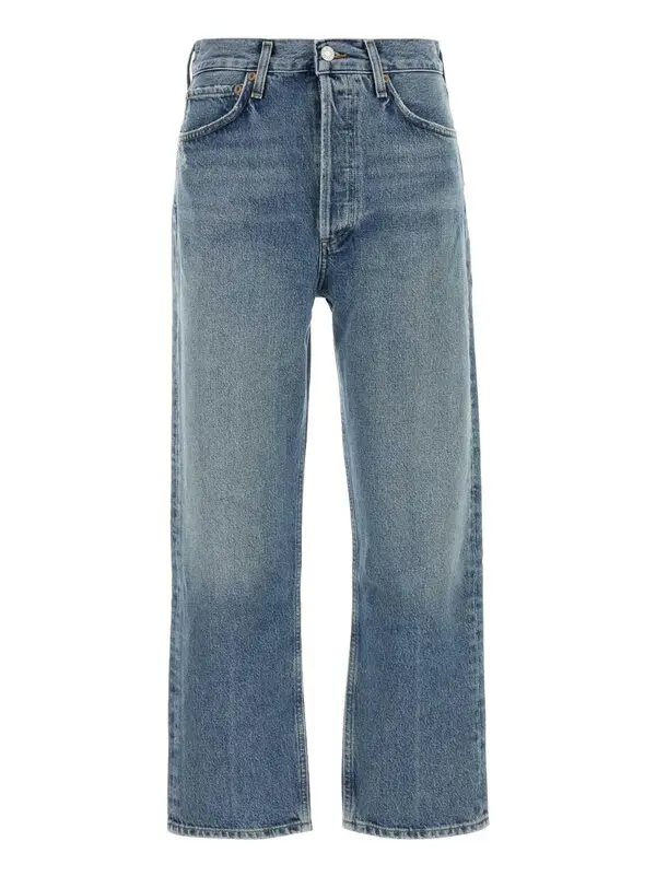 AGOLDE Straight Leg Denim Jeans - Light Blue