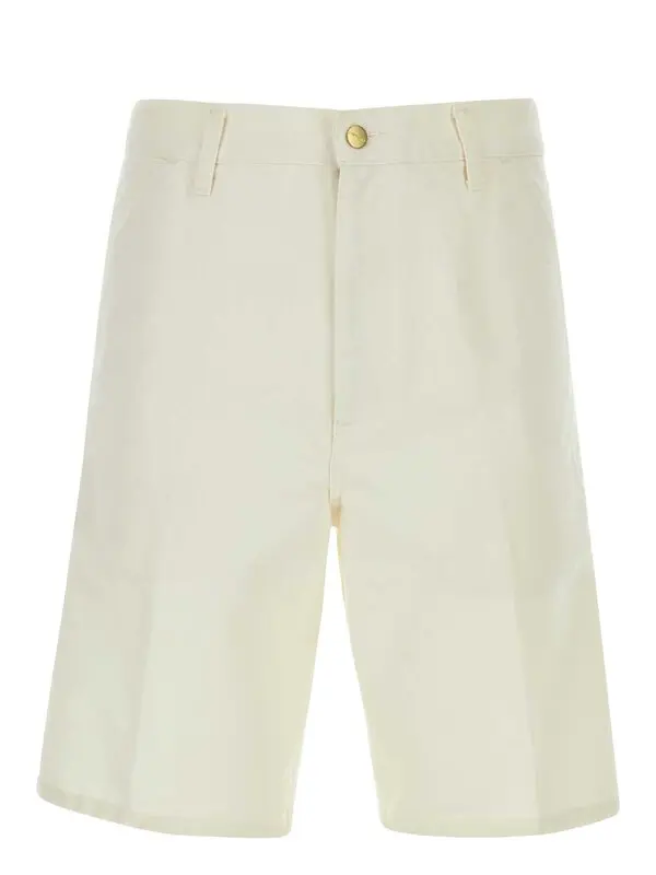 Carhartt Work In Progress Cotton Mini Shorts - White