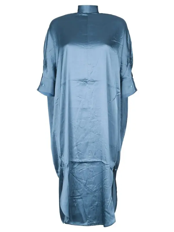 Acne Studios High Neck Midi Dress - Dirtyblue