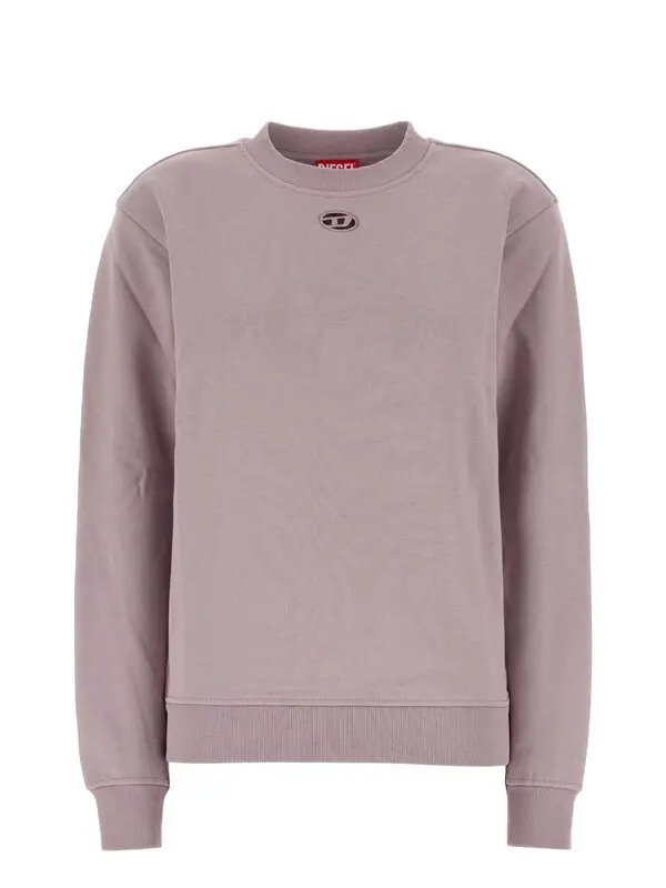 DIESEL® Cotton Crewneck Sweatshirt - Purple