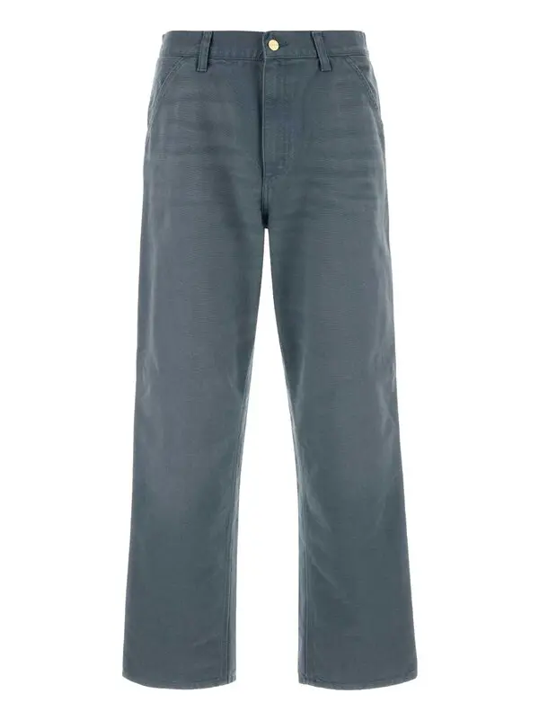 Carhartt Work In Progress Single Knee Canvas Pants - Light Blue