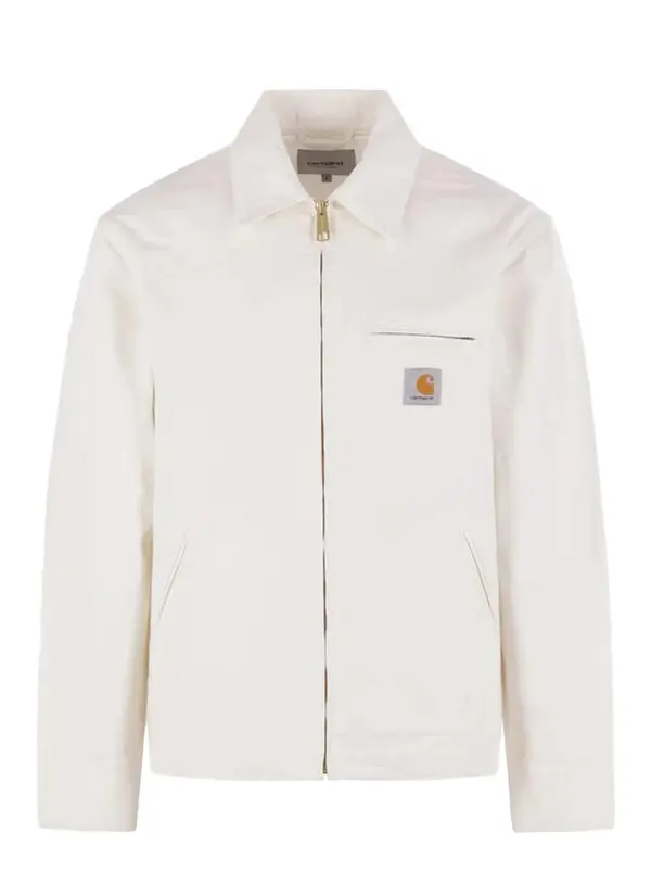 Carhartt Work In Progress Logo Patch Zip Front Jacket - Wax-wax