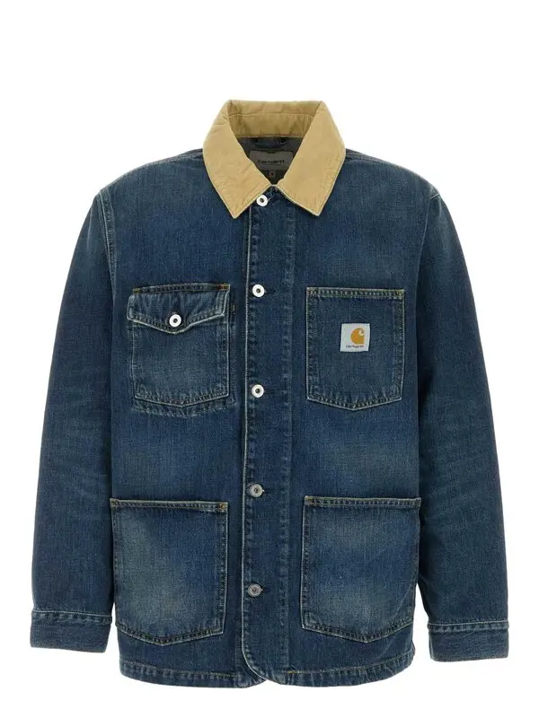 Carhartt Work In Progress Carpenter Denim Chore Jacket - Blue