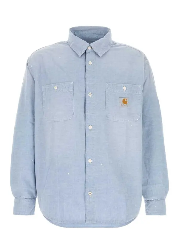 Carhartt Work In Progress Carpenter-inspired Denim Painter Shirt - Light Blue