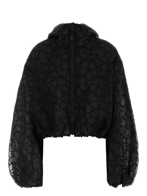Cecilie Bahnsen Light Knit Aisha Jacket With Hood - Black