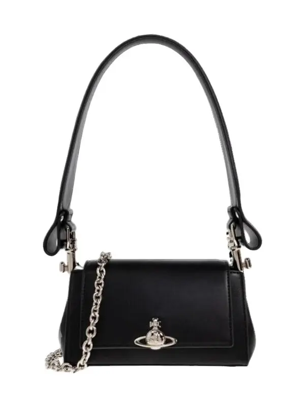 VIVIENNE WESTWOOD Mini Handbag With Iconic Detailing - Black