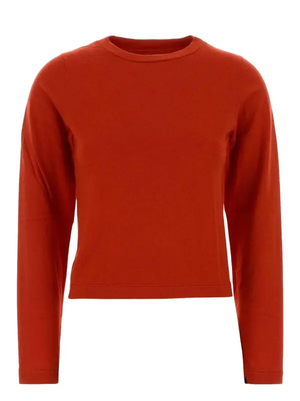 Extreme Cashmere Crew Neck Cashmere-cotton Blend Knit Sweater - Red