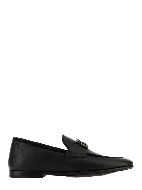 Dolce & Gabbana Calf Leather Loafers - Black