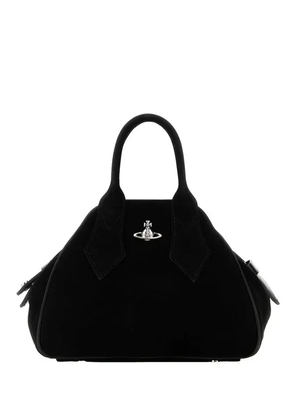 VIVIENNE WESTWOOD Mini Yasmine Suede Handbag - Black