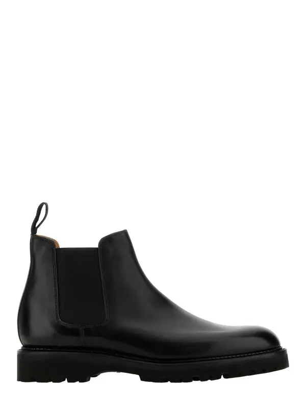 John Lobb Lawry Leather Chelsea Boots - Black