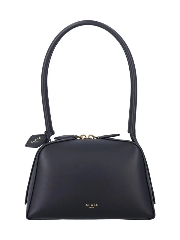 Alaïa Small Shoulder Bag With Top Handle - Nero